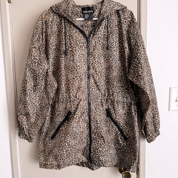Vintage | Jackets & Coats | Vintage Shed Rain Leopard Print Windbreaker ...